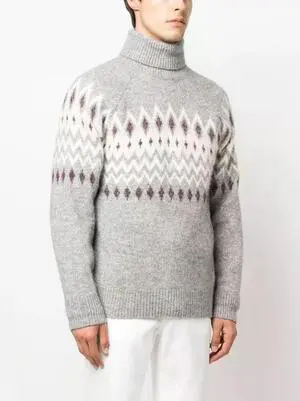Brunello Cucinelli Patterned Intarsia-knit Jumper