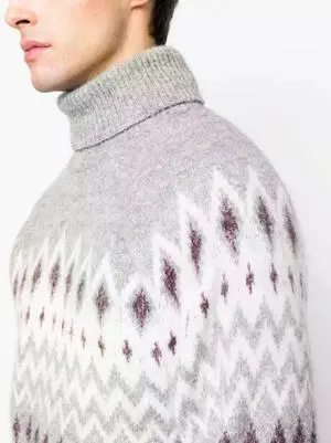 Brunello Cucinelli Patterned Intarsia-knit Jumper