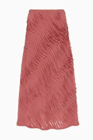 Ulla Johnson Amiko Midi Skirt - Chestnut