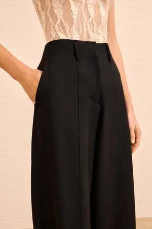 Ulla Johnson Ames Barrel Leg Trousers - Noir