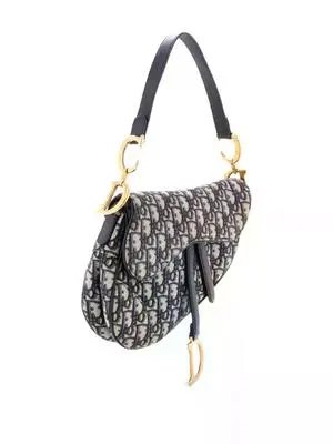 Dior Saddle Handbag Oblique Canvas - Blue