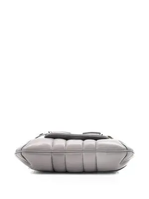 Gucci Horsebit Chain Vertical Quilted Leather Small Shoulder Bag - Grey