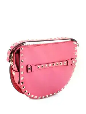 Valentino Garavani Rockstud Zip Leather Shoulder Bag