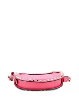 Valentino Garavani Rockstud Zip Leather Shoulder Bag