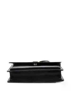 Saint Laurent Sunset Top Handle Leather Shoulder Bag - Black