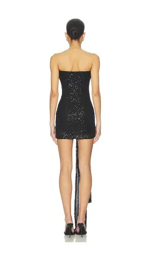 Superdown Strapless Sequin Mini Dress With Sash Detail