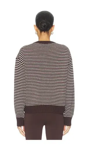 PISTOLA Aura Striped Crew Neck Sweater