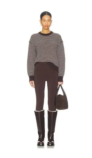 PISTOLA Aura Striped Crew Neck Sweater