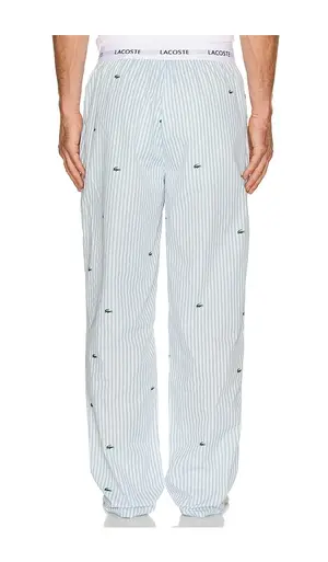 Lacoste Printed Striped Cotton Pajama Bottoms In . Also