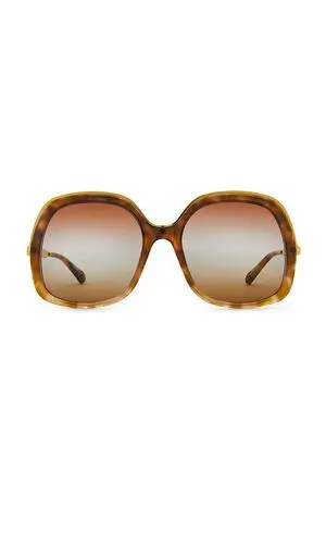 Chloé Aly Square Sunglasses - Brown