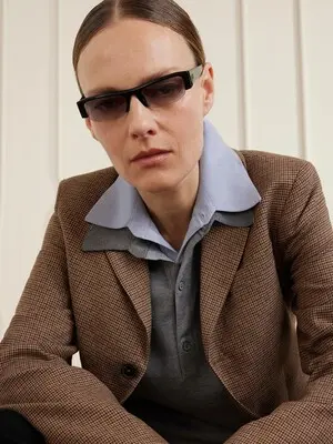 Miu Miu Vedette Square-frame Acetate Sunglasses - Black