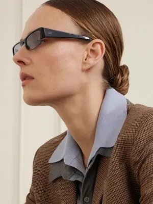 Miu Miu Vedette Square-frame Acetate Sunglasses - Black