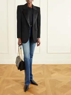 Saint Laurent Cotton-jersey T-shirt - Black