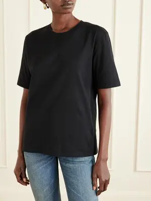 Saint Laurent Cotton-jersey T-shirt - Black