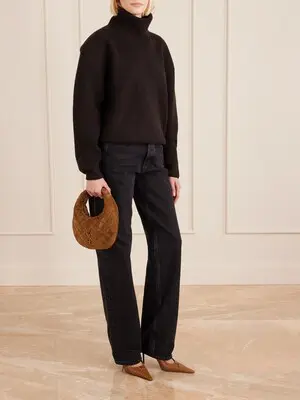 Saint Laurent Icarino Baby Suede Shoulder Bag - Brown