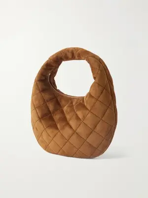 Saint Laurent Icarino Baby Suede Shoulder Bag - Brown