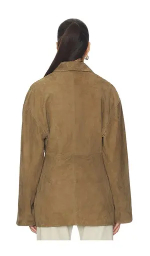 EAVES Salta Suede Jacket - Olive