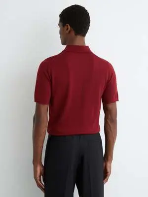 REISS Albion Wool Logo Polo Shirt