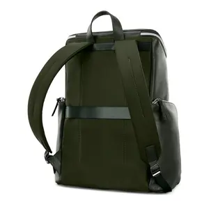SAMSONITE Leather Deluxe Backpack - Olive