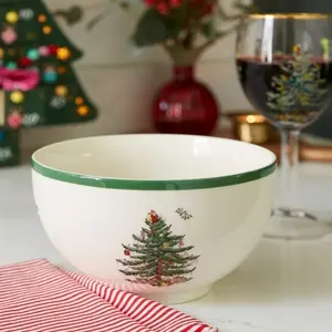 SPODE Christmas Tree Rice Bowl, Set Of 4