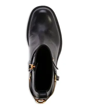 Chloé Dakota Ankle Boots With Equestrian Straps - Black