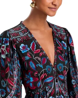 Farm Rio Long Sleeve Mini Dress