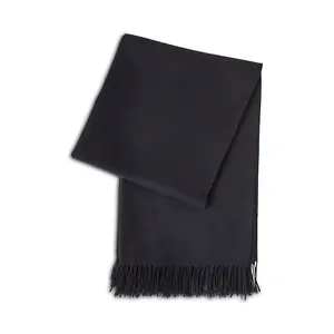 Frette Nuage Wool-cashmere Throw Blue