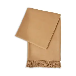 Frette Nuage Wool-cashmere Throw - Golden Beige