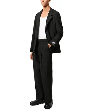REISS Wide Leg Relaxed Fit Trousers