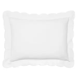 SFERRA Limana Scalloped King Sham - White/white
