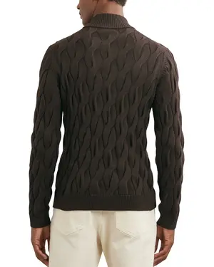 REISS Quarter Zip Funnel Neck Sweater