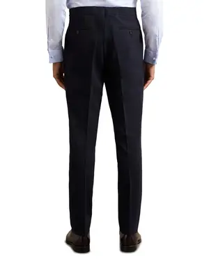REISS Textured Weave Slim Fit Trousers