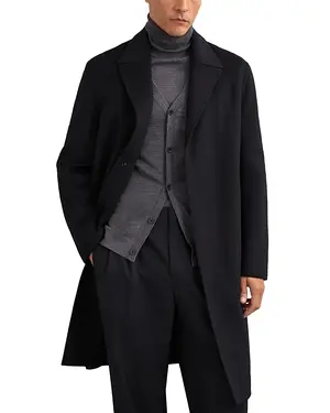 Men's Navy Wool Coats