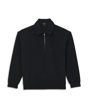 REISS Half Zipper Corduroy Sweater