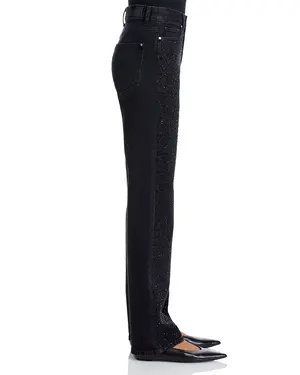 Paige Stevie Ankle Jeans - Interstellar Embellished