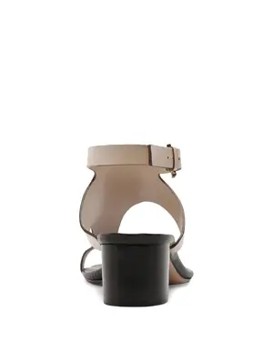 ALEXANDRE BIRMAN Eliah Block Heel Sandals - Shell