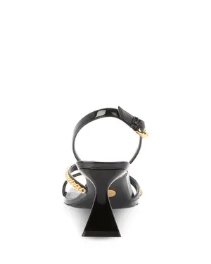 Stella McCartney Elsa Chain Strap Sandals - Black