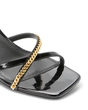 Stella McCartney Elsa Chain Strap Sandals - Black