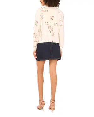 Vince Camuto Delicate Flower Cardigan