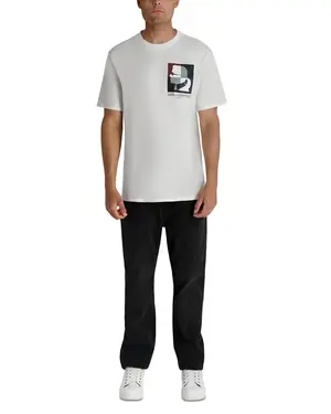 Karl Lagerfeld Paris Slim Fit Karl Graphic Tee - Optic White