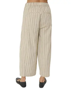 Central Park West Rose Mid-rise Pleated Straight Pant