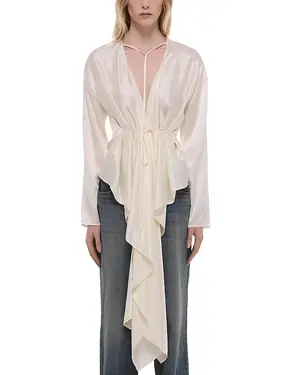 Helmut Lang Off The Shoulder Kaftans Tunics