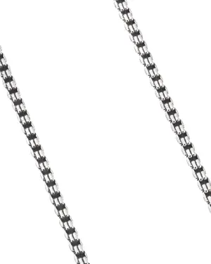 David Yurman Sterling Small Double Box Chain Necklace - Silver