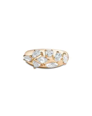 SHAHLA KARIMI 14k Yellow Lab Grown Diamond Azadi Bombe Cluster Ring 2.16 Tcw - Gold