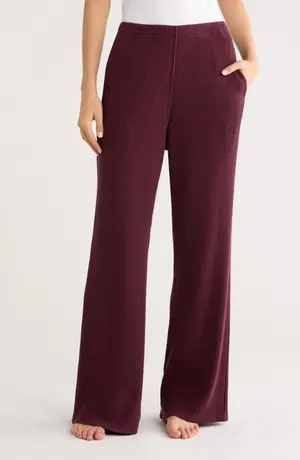 Lunya Waffle Soft Wide-leg Pants