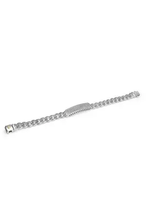 Lagos Anthem Pavé Diamond Bar Curb Chain Bracelet