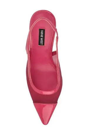 Nine West Jermain Slingback Pointed Toe Pump - Medium Pink