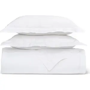 ELA LANE USA Heritage Organic Sateen Duvet Cover - White - King