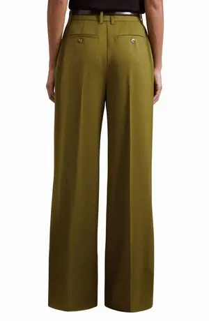 REISS Luisa Pintuck Tapered Pants