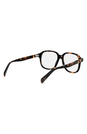 Celine Geometric Optical Glasses - Dark Havana
